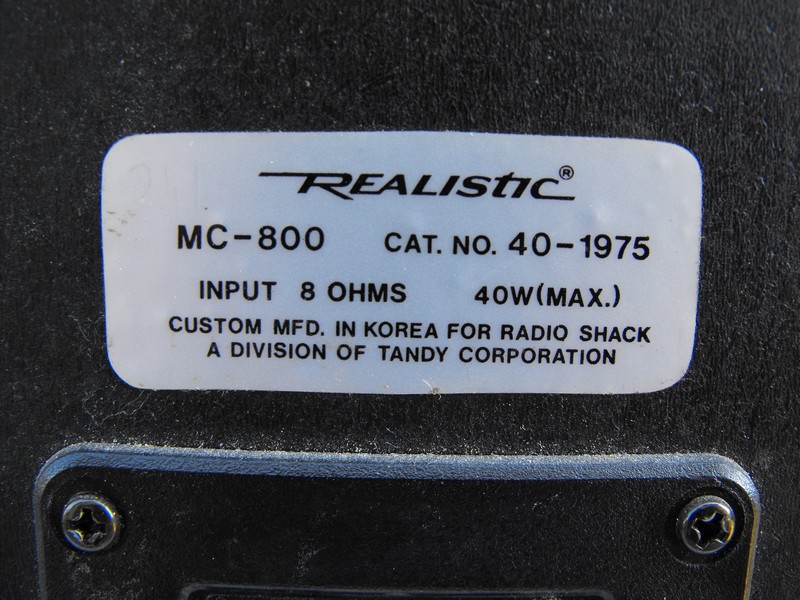 Realistic MC-800 - Le forum Audiovintage