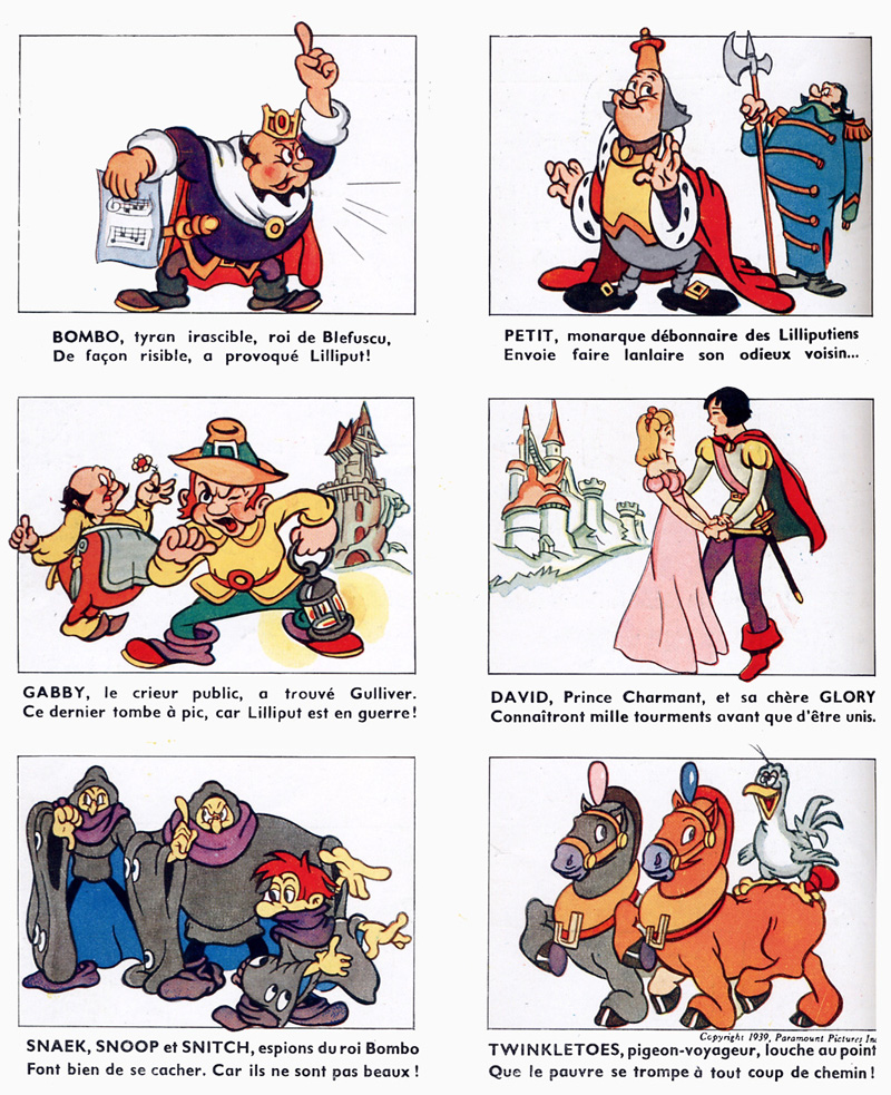 Les voyages de Gulliver (1939) Gulliver's travel de Dave Fleischer